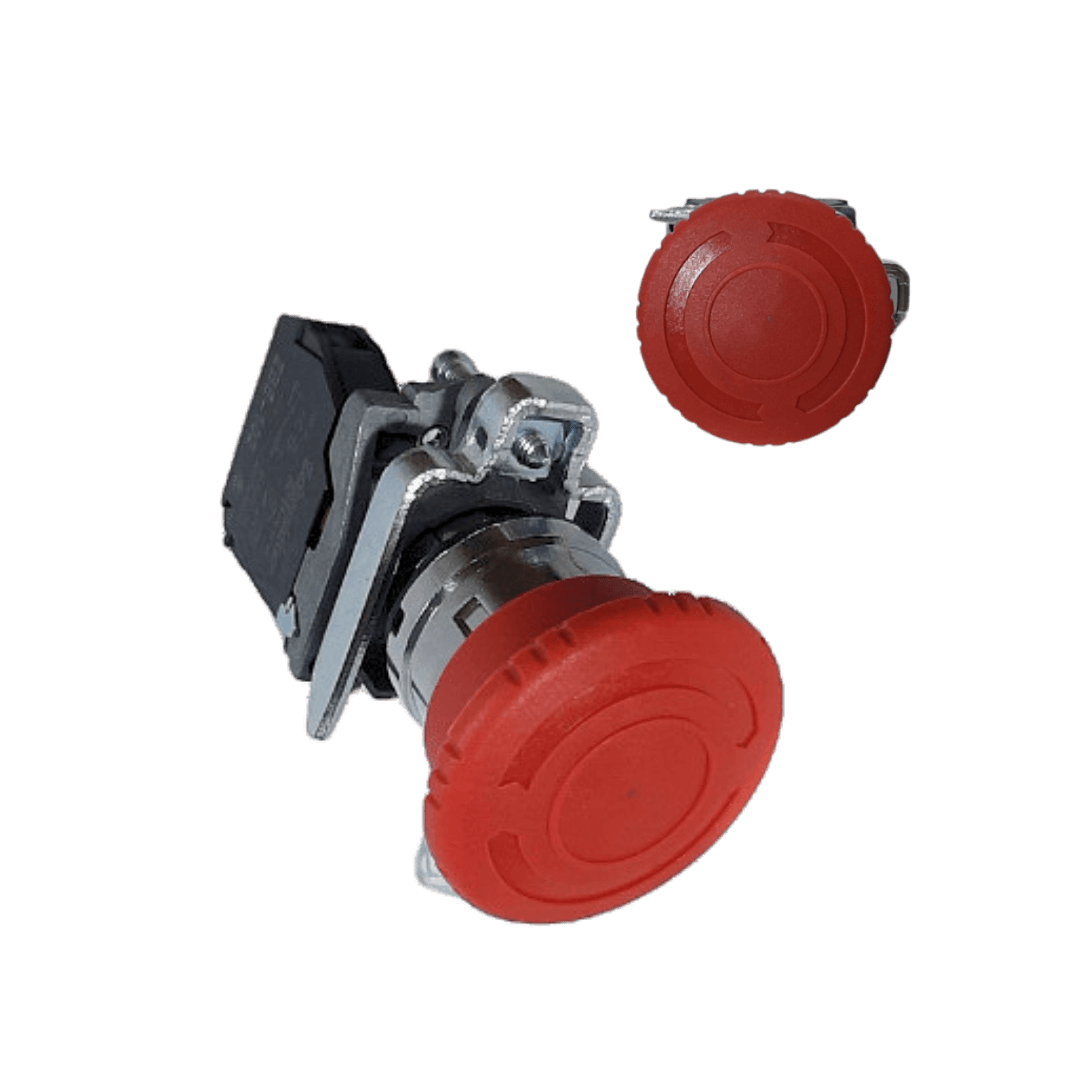 Pulsador 22MM NO Rojo